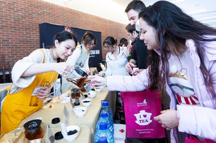 People Taste Tea During 2023 Toronto Editorial Stock Photo - Stock ...