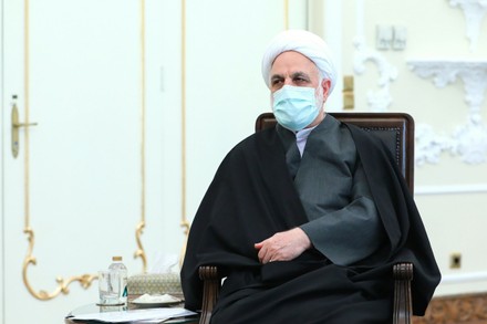 Iranian President Ebrahim Raisi Attends Meeting Editorial Stock Photo ...