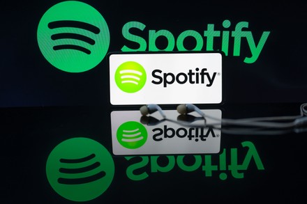 Spotify Logo Displayed On Mobile Spotify Editorial Stock Photo - Stock ...
