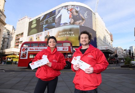 Londoners Were Given Opportunity Win Flights Editorial Stock Photo ...