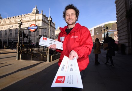 Londoners Were Given Opportunity Win Flights Editorial Stock Photo ...