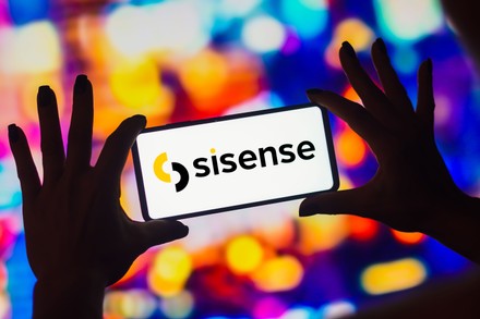 This Photo Illustration Sisense Logo Displayed Editorial Stock Photo ...