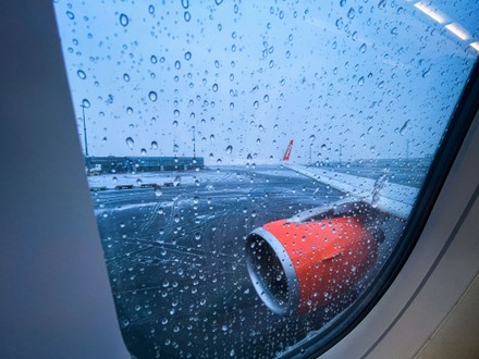 Wing Easyjet Airplane Airport Keflavik Iceland Editorial Stock Photo ...