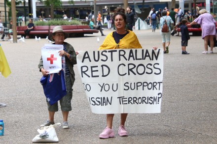 Another Protest Held Outside Red Cross Editorial Stock Photo - Stock ...