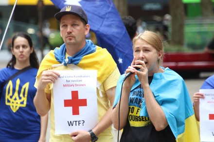 Another Protest Held Outside Red Cross Editorial Stock Photo - Stock ...