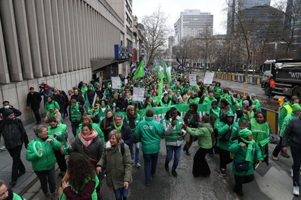 Csc Acv Union Demonstrators Green Pictured Editorial Stock Photo ...