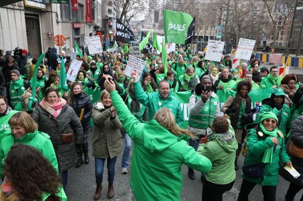 Csc Acv Union Demonstrators Green Pictured Editorial Stock Photo ...