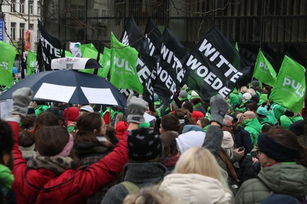 Csc Acv Union Demonstrators Green Pictured Editorial Stock Photo ...