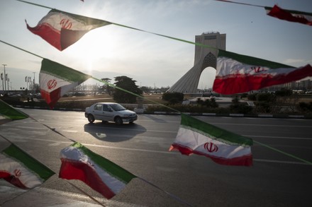 View Azadi Freedom Monument Decorated Iran Editorial Stock Photo ...