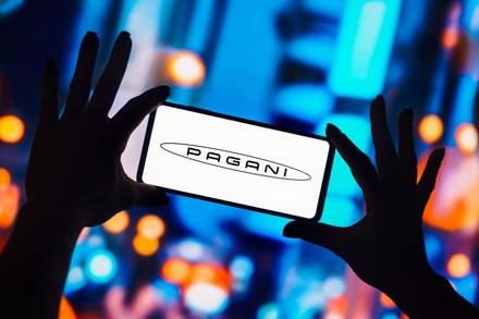 This Photo Illustration Pagani Automobili Logo Editorial Stock Photo ...