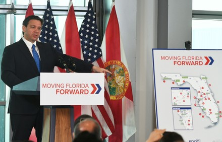Florida Gov Ron Desantis Holds Press Editorial Stock Photo - Stock ...