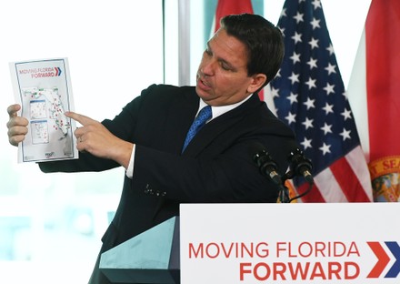 Florida Gov Ron Desantis Holds Press Editorial Stock Photo - Stock ...