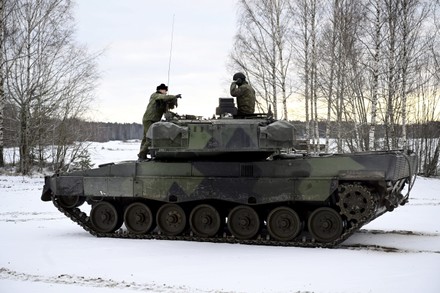 Main Battle Tank Leopard 2a6 Finnish Editorial Stock Photo - Stock ...