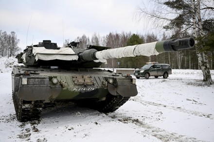 Main Battle Tank Leopard 2a6 Finnish Editorial Stock Photo - Stock ...