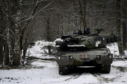 Main Battle Tank Leopard 2a6 Finnish Editorial Stock Photo - Stock ...