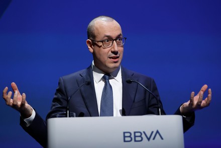 Bbva Bank Ceo Onur Genc Speaks Editorial Stock Photo - Stock Image ...
