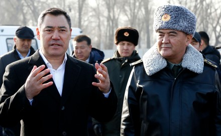 Kyrgyz President Sadyr Japarov L Inspects Editorial Stock Photo - Stock ...