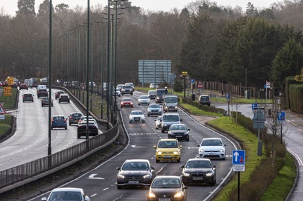 Slow Traffic On A3 Kingston Bypass Editorial Stock Photo - Stock Image ...