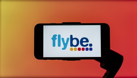 This Photo Illustration Flybe Logo Seen Editorial Stock Photo - Stock ...
