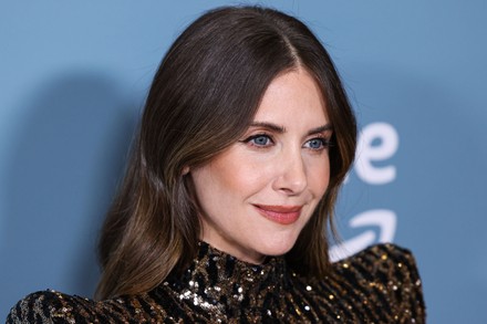 American Actress Alison Brie Wearing Balmain Editorial Stock Photo ...