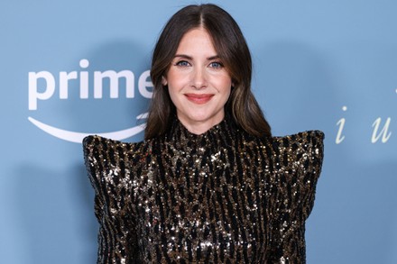 American Actress Alison Brie Wearing Balmain Editorial Stock Photo ...