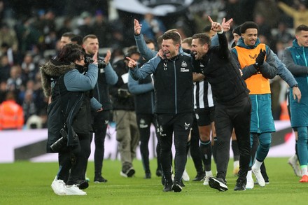 Newcastle Uniteds Stephen Purches Jason Tndall Editorial Stock Photo ...