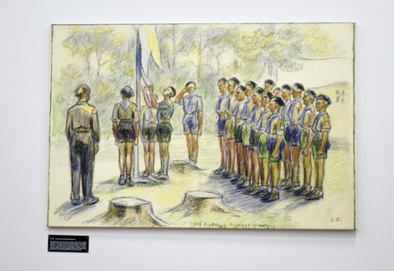 Drawing On Display National Plast Educational Editorial Stock Photo ...