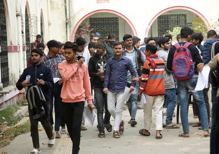 Students Coming Out After Appeared Bihar Editorial Stock Photo - Stock ...
