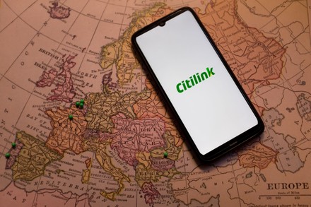 This Photo Illustration Citilink Airlines Logo Editorial Stock Photo ...