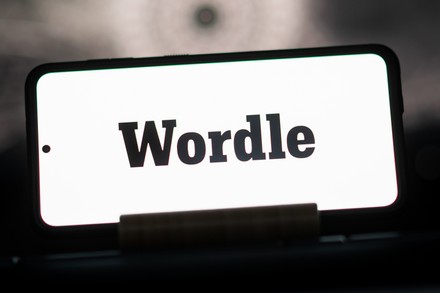 This Photo Illustration Wordle Logo Seen Editorial Stock Photo - Stock ...