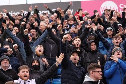 Tranmere Rovers Fans Celebrate Editorial Stock Photo - Stock Image ...