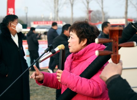 Folk Artist Performs Quyi Fair Majie Editorial Stock Photo - Stock ...