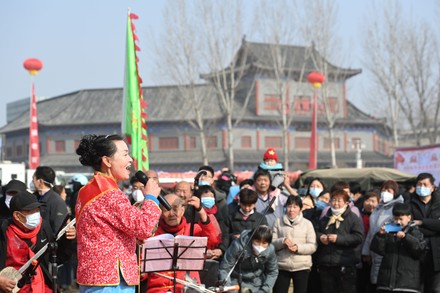 Folk Artist Performs Quyi Fair Majie Editorial Stock Photo - Stock ...