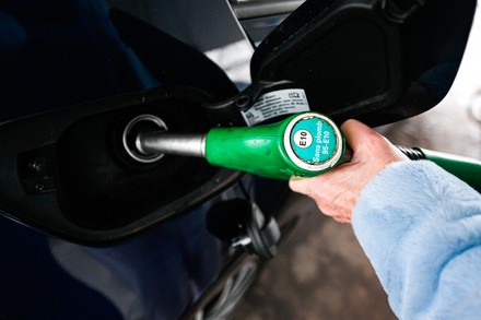 Illustration Picture Shows Person Using Petrol Editorial Stock Photo ...