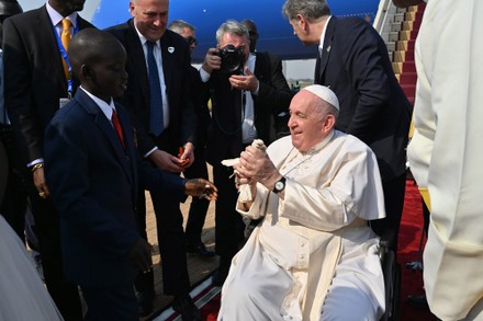 Pope Franciscus Welcomed By South Sudanese Editorial Stock Photo ...
