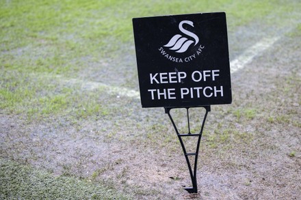 Keep Off Pitch Sign Swansea Stadium Editorial Stock Photo - Stock Image ...