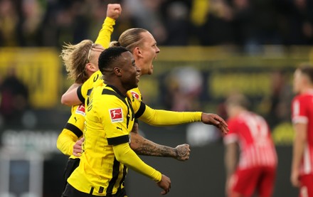 Dortmunds Julian Brandt L Celebrates Scoring Editorial Stock Photo ...