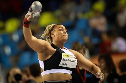 Belgian Jolien Boumkwo Pictured Action During Editorial Stock Photo ...