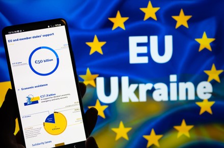 __COUNT__ Ukraine - EU Support Illustration, Brussels, Belgium - 04 Feb ...