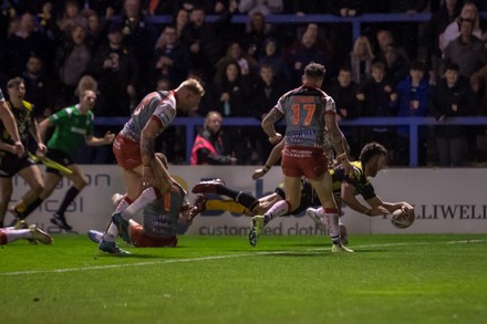 Try Stefan Ratchford Warrington Wolves During Editorial Stock Photo ...