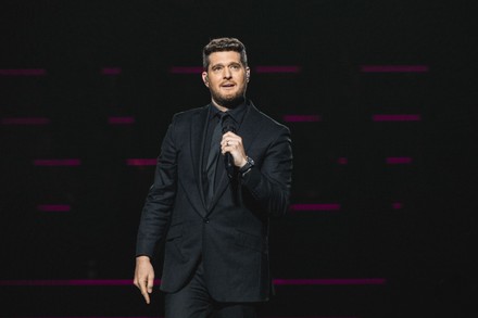 Canadian Singer Michael Buble Performs Live Editorial Stock Photo ...