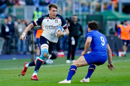 Federico Ruzza Italy Antoine Dupont France Editorial Stock Photo ...