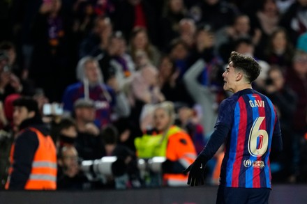 Gavi Central Midfield Barcelona Spain Celebrates Editorial Stock Photo ...