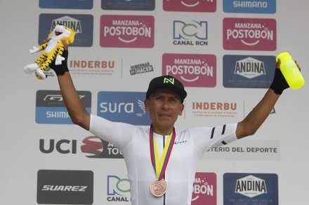 Colombian Cyclist Nairo Quintana Poses Silver Editorial Stock Photo ...