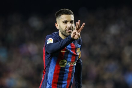 18 Jordi Alba Fc Barcelona Celebrates Editorial Stock Photo - Stock ...