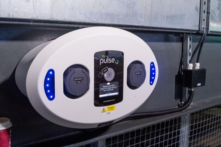 Electric Car Charging Points Cars Charging Editorial Stock Photo ...
