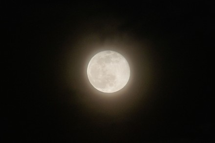 Snow Moon Rises Above Laquila Abruzzo Editorial Stock Photo - Stock ...