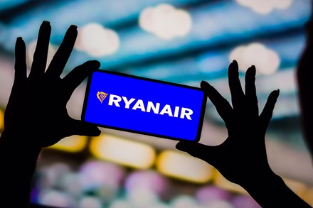 This Photo Illustration Ryanair Logo Displayed Editorial Stock Photo ...