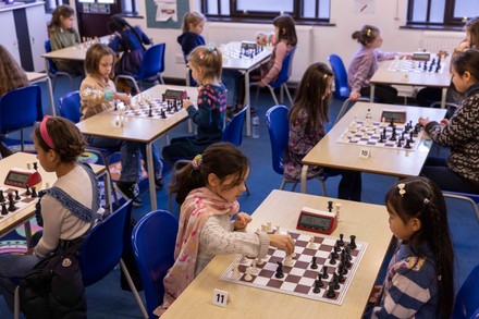 Schoolchildren Greater London Competing On Sunday Editorial Stock Photo ...