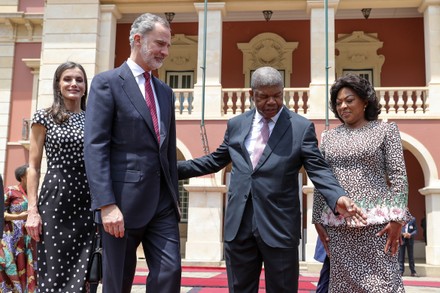 Angolan President Joao Lourenco 2r Welcomes Editorial Stock Photo ...